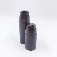 China Black Matted Face Cream Container Airless Plastic Bottle 100ml 80ml 50ml for sale