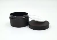 China Round Plastic Cosmetic Jars 30ml 50ml 100ml PET Face Cream Containers with Custom Printing Options for sale