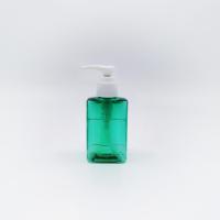 China Multicolor Square Plastic Bottle With PP Lotion Pump 100ml for sale