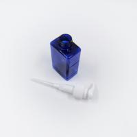 China Bule Plastic Cosmetic Bottles With White Lotion Pump 180ml for sale