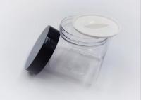 China Square Shape Plastic Cosmetic Jars Matted Silk Screen Printing Face Mask Container 250ml for sale