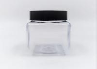 China Square Shape Plastic Cosmetic Jars Matted Silk Screen Printing Face Mask Container 250ml for sale