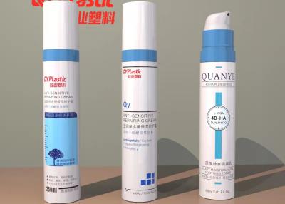 China PP Plastic Airless Bottle 30ml 50ml Cylindrical Design for Face Serum and Cream Packaging for sale