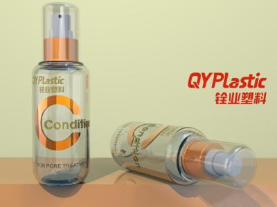 China Luxury Plastic Cosmetic Bottles Thick Wall Clear 100ml 150ml for sale