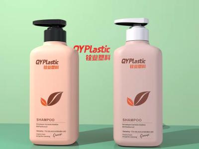 China HDPE Plastic Cosmetic Bottle 610ml for Body Wash Shampoo Custom Color for sale
