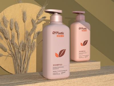 China HDPE Plastic Empty Cosmetic Bottles 610ml Shampoo Body Wash Packing with Pink Pump for sale