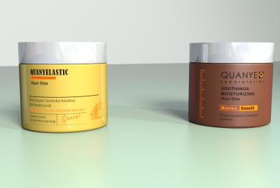 China Light Double Wall Plastic Matted Jar With ABS Gold Lid 200ml 250ml 50ml for sale
