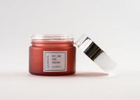 China Light Double Wall Plastic Matted Jar With ABS Gold Lid 200ml 250ml 50ml for sale