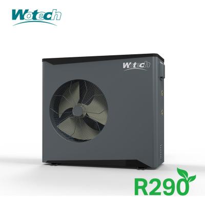 China Wotech CE Certificate Air Source Heat Pump 12kw R290 Three Phase Inverter Monoblock for sale