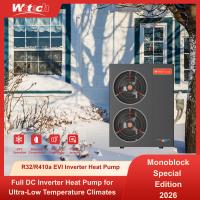 China 380V Inverter R410a/R32 Monoblock Special Edition Heat Pump for Heating & Cooling -35℃ operature for sale