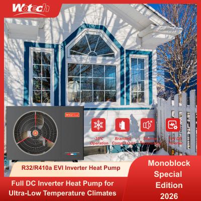 China Ultra Low Temperature Inverter R410a/R32 Monoblock Special Edition Heat Pump for Underfloor Heating for sale