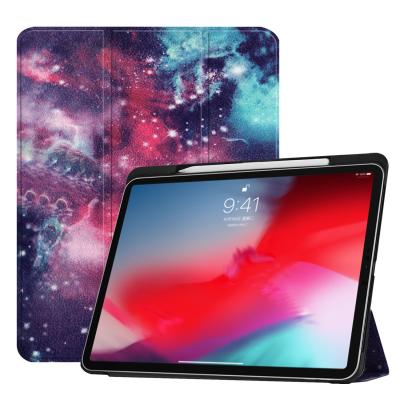 China iPad Pro 11 Smart Case with Pencil Holder Leahter iPad Pro 11 2018 Cover for sale