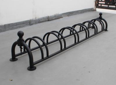 China Custom Metal Bike Parking Racks With Sandblasting Zinc Primer Finish Powder Coated for sale