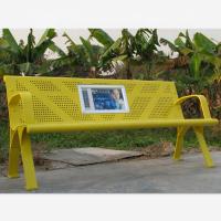 China Advertising Customized Outdoor Furniture Bench For Public Park OEM for sale