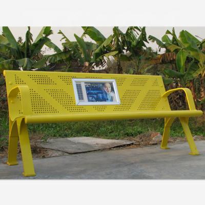 China Advertising Customized Outdoor Furniture Bench For Public Park OEM for sale