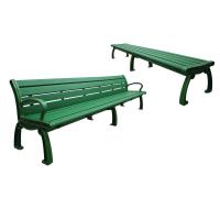 China 3000mm Long Outdoor Wooden Bench For Campus School Street OEM for sale
