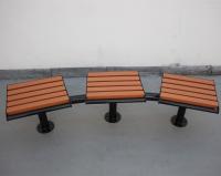 China Waterproof Outdoor Recycled Plastic Benches Furniture Backless Curved for sale