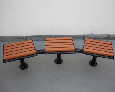 China Waterproof Outdoor Recycled Plastic Benches Furniture Backless Curved for sale