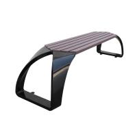 China Modern Backless Outdoor Recycled Plastic Benches For Public Garden Landscaping for sale