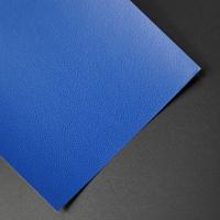 China Cowhide Pattern Blue Art Paper PVC Coated For Wrapping for sale