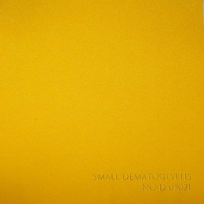 China Different Pattern PVC Coated Paper With Classical Yellow Embossing for sale