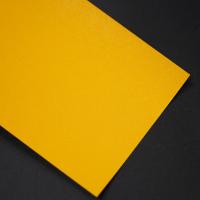 China Different Pattern PVC Coated Paper With Classical Yellow Embossing for sale