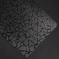 China Black Xiling Crack PVC Wrapping Paper Adds Luxury In Packaging for sale