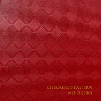 China Checkered Pattern Wrapping Waterproof PVC Paper With Red Shows for sale