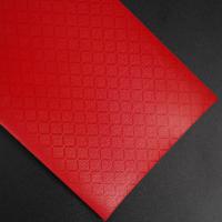 China Waterproof PVC Checkered Pattern Wrapping Paper 1080mm Red for Gift Packaging for sale