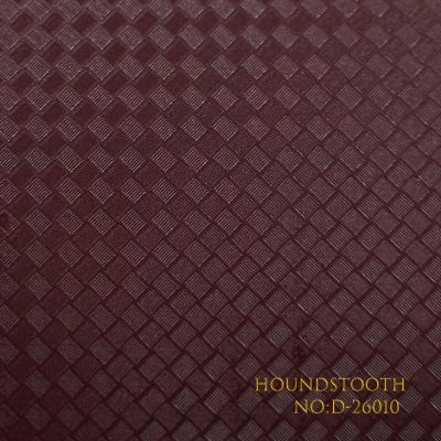 China Packaging Waterproof PVC Paper Smudge Proof With Houndstooth Grain for sale