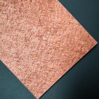 China Straw Grain Metallic Coated Paper With Eco Friendly And Oil Proof for sale