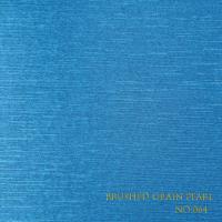 China Wood Pulp Brushed Pearlized Wrapping Paper Sweetblue color For Gift Boxes for sale