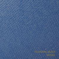 China Tear Resistant Leatherette Cover Stock With Floating Plaid for sale