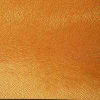 China Printable glitter paper with Matt golden orange brushed texture for sale