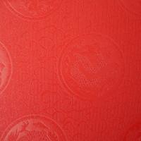 China PVC coated Paper for bookbinding and packaging box with Red lantern pattern for sale
