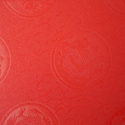 China PVC coated Paper for bookbinding and packaging box with Red lantern pattern for sale