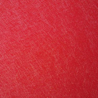 China Embossed leather paper for book binding waterproof with Red straw pattern for sale