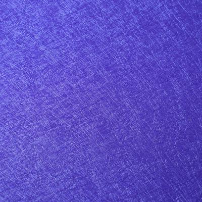 China Color customized rolling PVC coated paper Waterproof with Purple straw pattern for sale