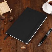 China A5 Custom Elastic Strap Office Business Notepad Pu Creative Student Diary Black for sale