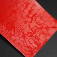 China Red Heavy Weight Textured Paper for Premium Gift Box & Waterproof Certificate for sale