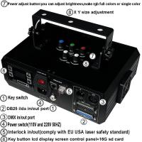 China ILDA 6W RGB Animation Beam Scanner Laser Stage Lighting Projector For DJ Disco Bar Club for sale
