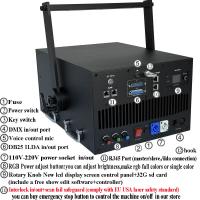 China 35W RGB Laser Show System With 50kpps Ultra Fast Scanning ILDA DMX512 SD Card Control for sale