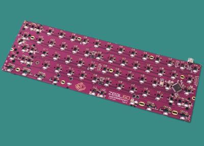 China 3 Pin Custom Keyboard PCB RGB Kbd75v2 Hot Swappable PCB Orange for sale