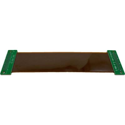 China Min. Line Width 0.1mm Flexible Printed Circuitry - with Green Solder Mask for sale