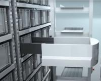 China 3.5m Shelves Automated Warehousing System CTU Robot Load / Unload Speed 25 - 30 Cartons/Hour for sale