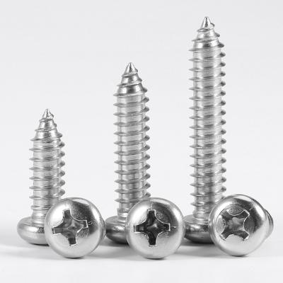 China Cross Recessed Pan Head Screw Coarse Thread Galvanized Self Tapping Screws M4 for sale