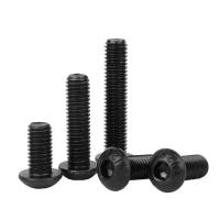 China M6 Pan Head Screws Grade 12.9 Blackened Screws Fully  Half Threaded for sale