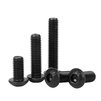 China M6 Pan Head Screws Grade 12.9 Blackened Screws Fully  Half Threaded for sale