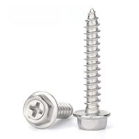 China Blue White Hex Head Self Tappers M2 - M10 Multipurpose Screw for sale