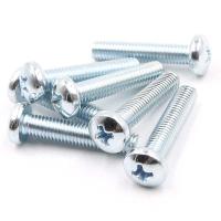 China Pan Head Machine Bolt Grade 10.9 Zinc Coated Bolts Full Thread for sale